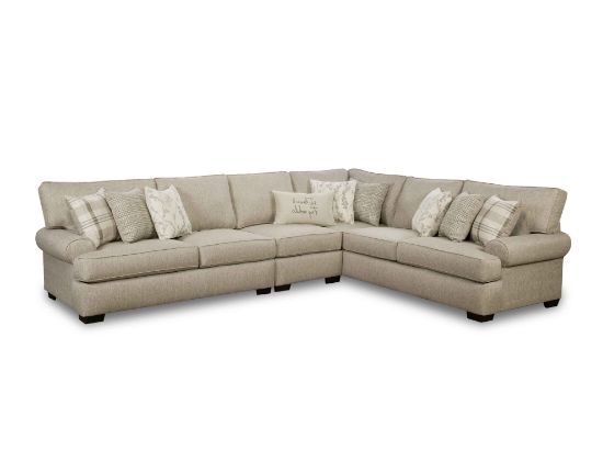 Celadon Raffia 3 Piece Sectional | Marlo Furniture