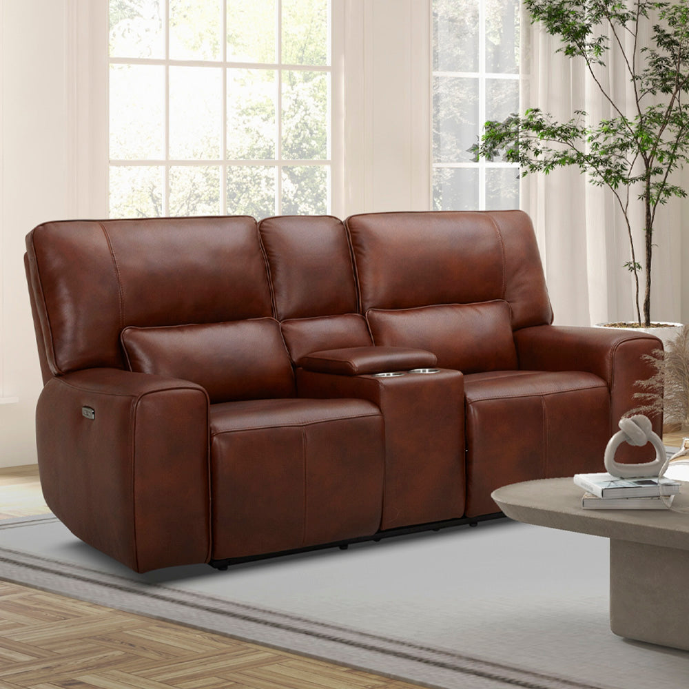 Chesapeake Zero Gravity Power Dual Reclining Loveseat with Console ...